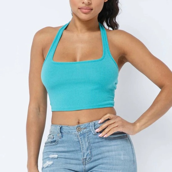 Tops | The Baddiehalter Crop Top Mint To Be | Poshmark